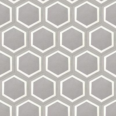 Hex Frame Oxford 02 - Cement Tiles in Stock by Original Mission Tile