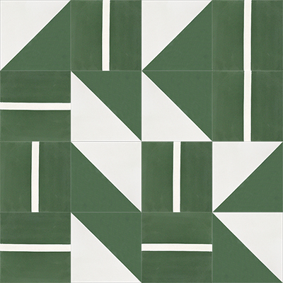 Custom made PARALLEL Verde by Original Mission Tile