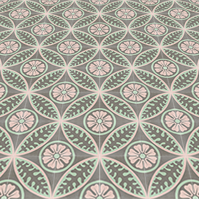 Alpine Rose Charcoal 01 - Cement Tiles in Stock by Original Mission Tile