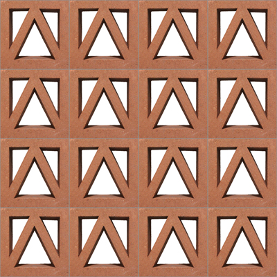 Triangle Breeze Block 8x8x4 - Cement Tiles in Stock by Original Mission ...