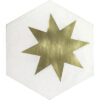 Hex Star White Brass 04 - Large - Cement Tiles in Stock by Original ...