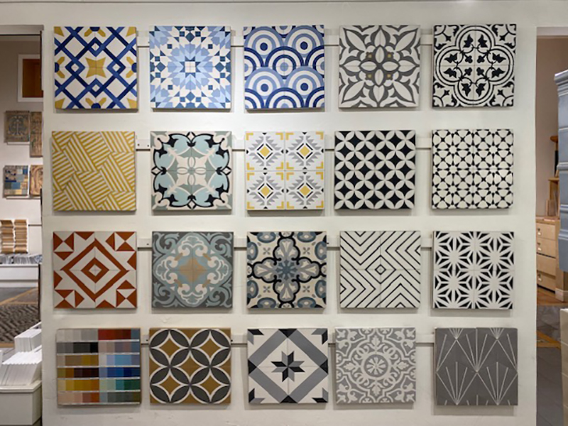 Elevate Your Showroom Design with Custom and In-Stock Cement Tiles