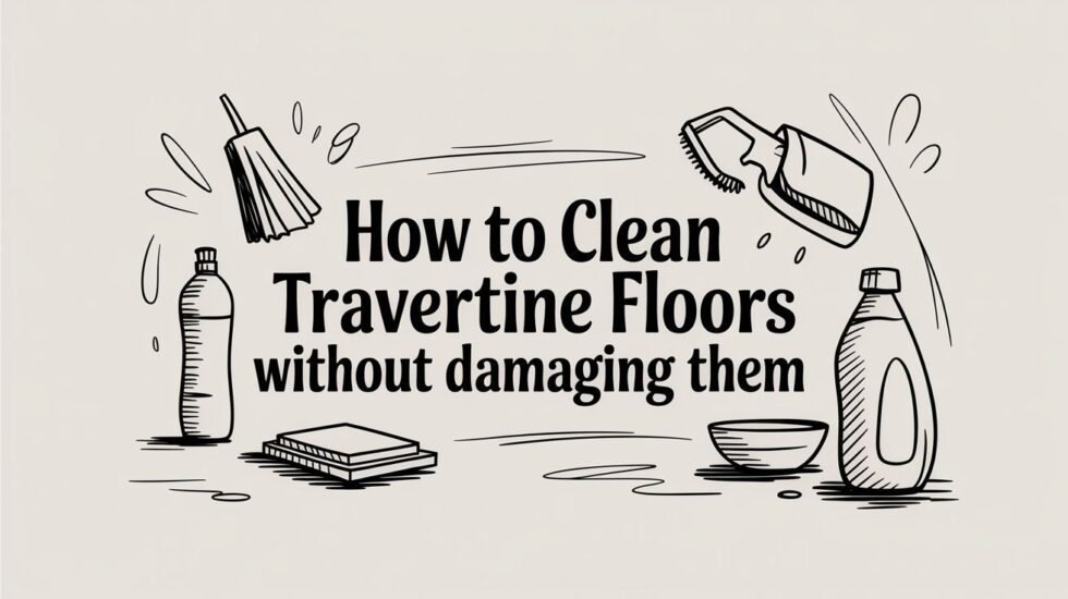 How to Clean Travertine Floors Without Damaging Them